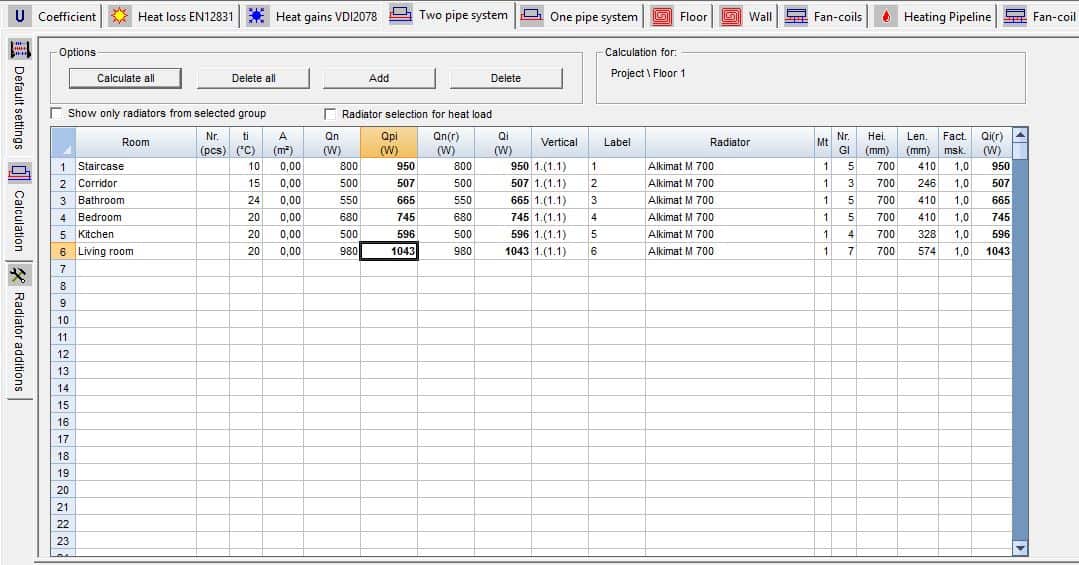 Selections of radiators - IntegraCAD